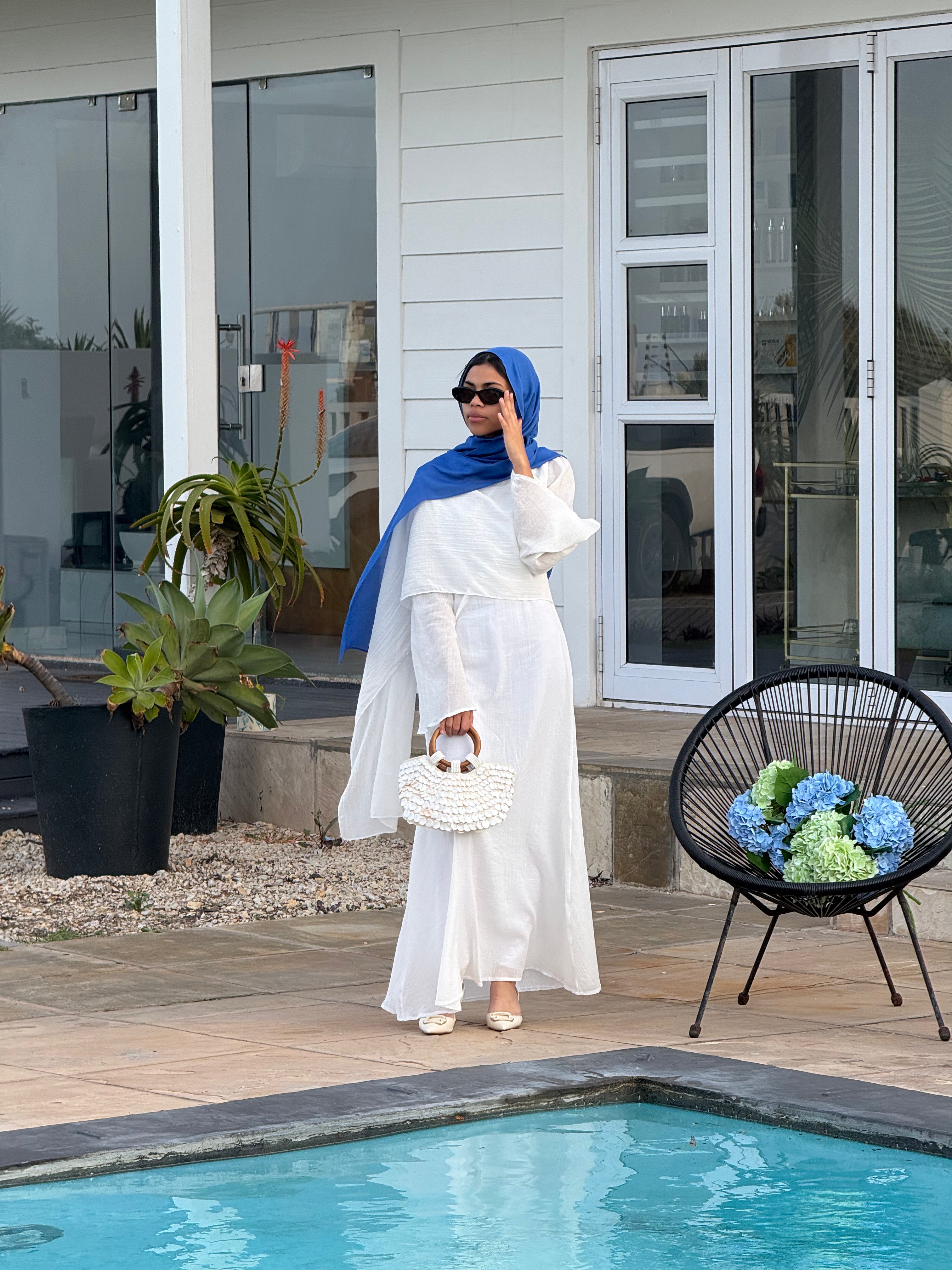 Sahara Cotton Dress White – SAHR STUDIOS